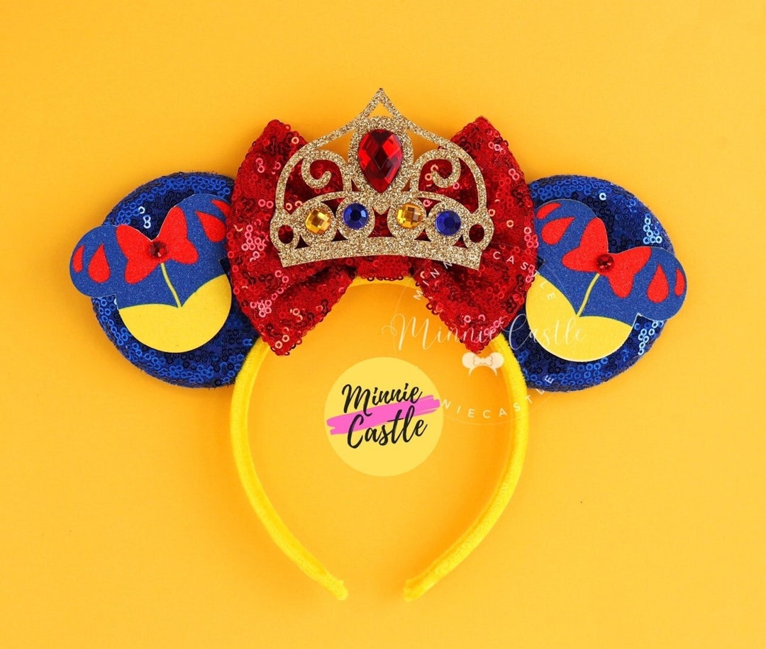Snow White Ears, Snow White Mickey Ears, Princess Ears, Mickey Ears ...