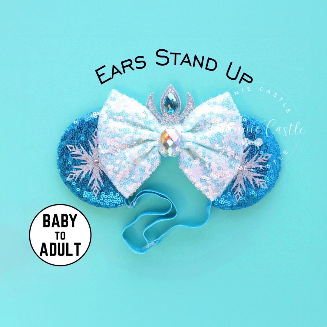 Queen Ice Mickey Ears, Baby Minnie Ears, Toddler Minnie Ears, Princess ...