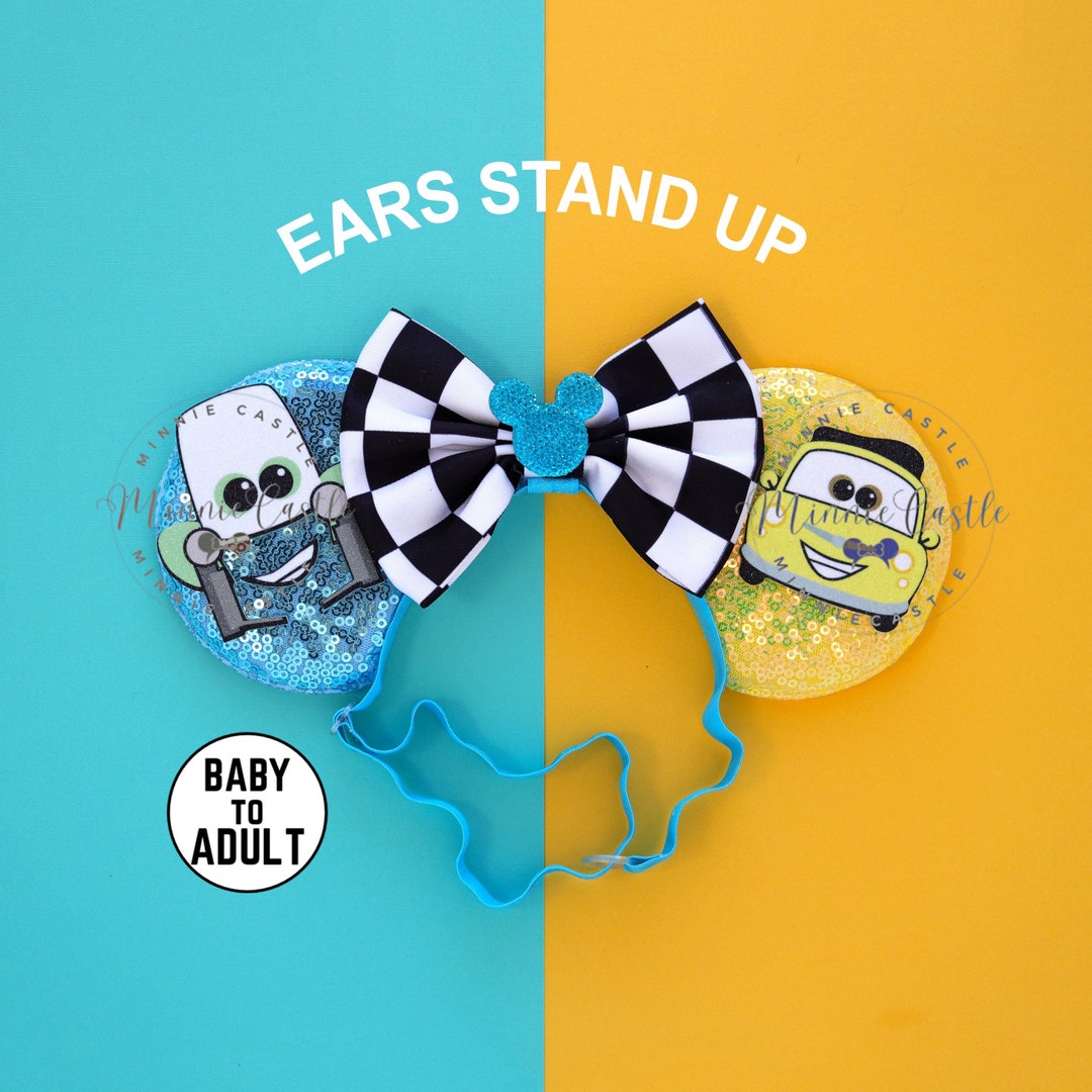 Gui& Lui Mouse Ears, Mickey Ears, Cars Mouse Ears, Minnie Ears Elastic ...
