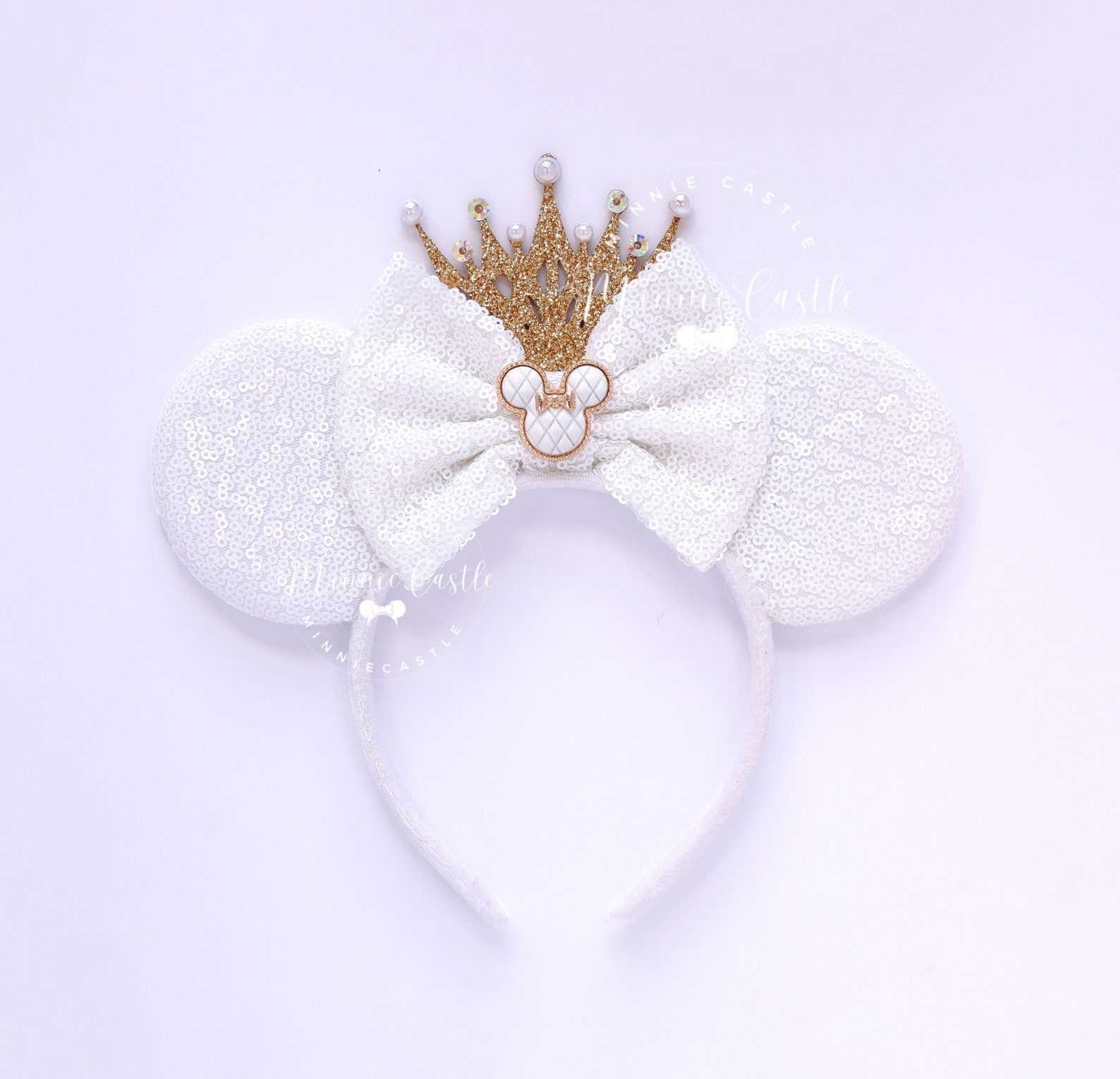 Pink Mickey Ears With Gold Crown, Mickey Ears, Minnie Ears, Princess ...