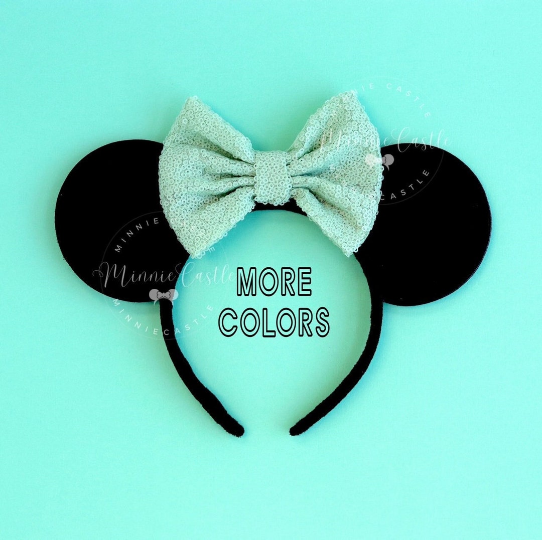 Mickey Ears, Teal Mint Mouse Ears, Minnie Ears, Classic Mickey Ears ...