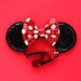 Minnie Ears, Mickey Ears Elastic Band, Mouse Ears, Red White Polka Dot ...