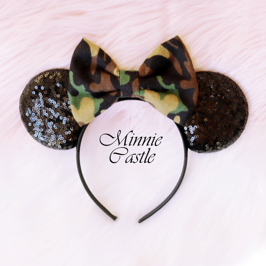 Minnie Ears, Mickey Ears, Military US ARMY Camo Camouflage Mouse Ears ...