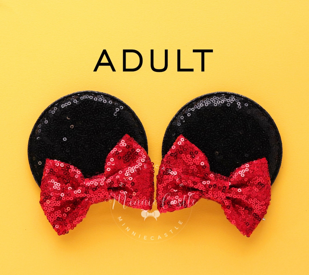 Mickey Ears Hair Clips, Mickey Ears, Adult Mouse Ears Hair Clips ...