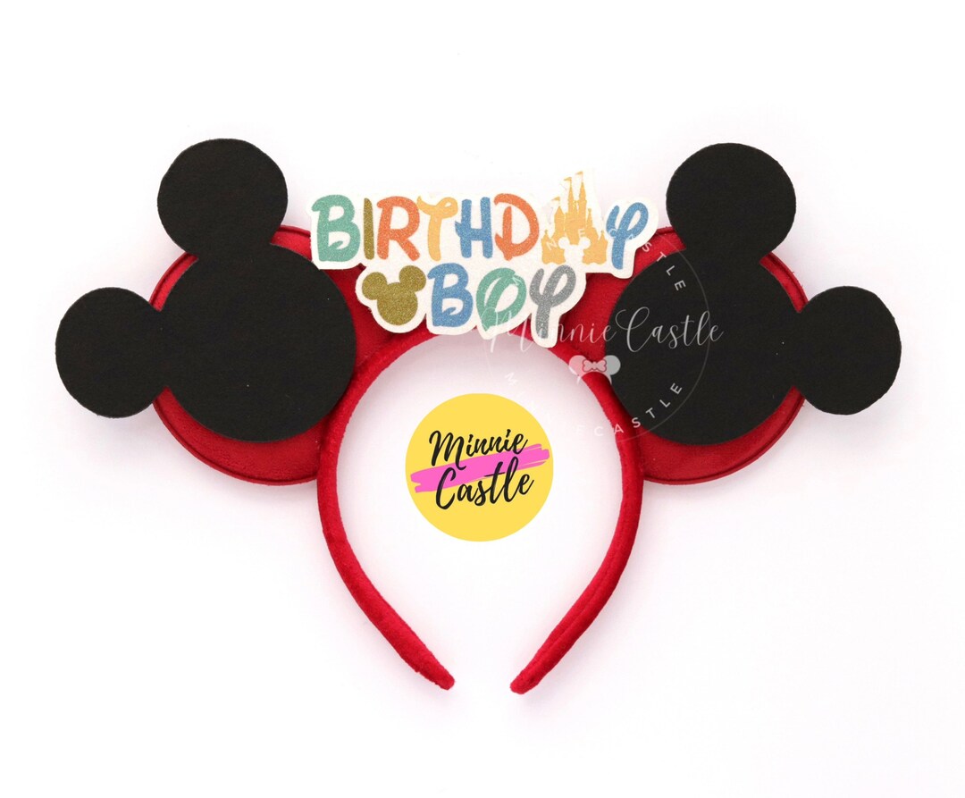Birthday Boy Ears, Birthday Mickey Ears, Boy Men Mouse Ears, Birthday ...