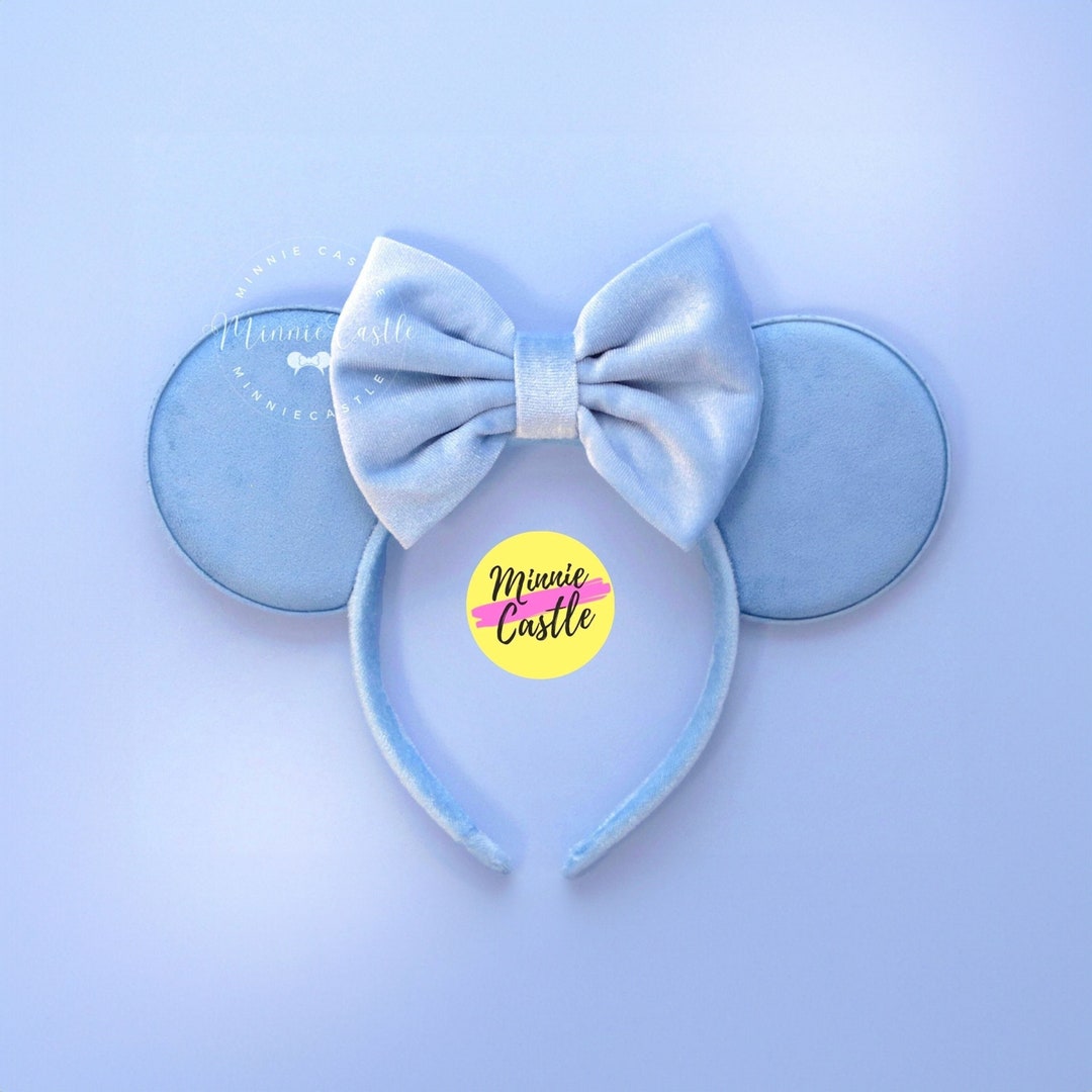 Mickey Ears, Velvet Mickey Ears, Sky Blue Mouse Ears, Minnie Ears ...