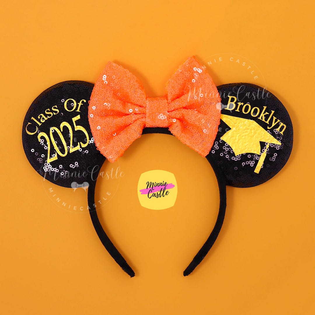 Personalized Class of 2025 Ears, Graduation Ears, Mickey Ears, Senior ...