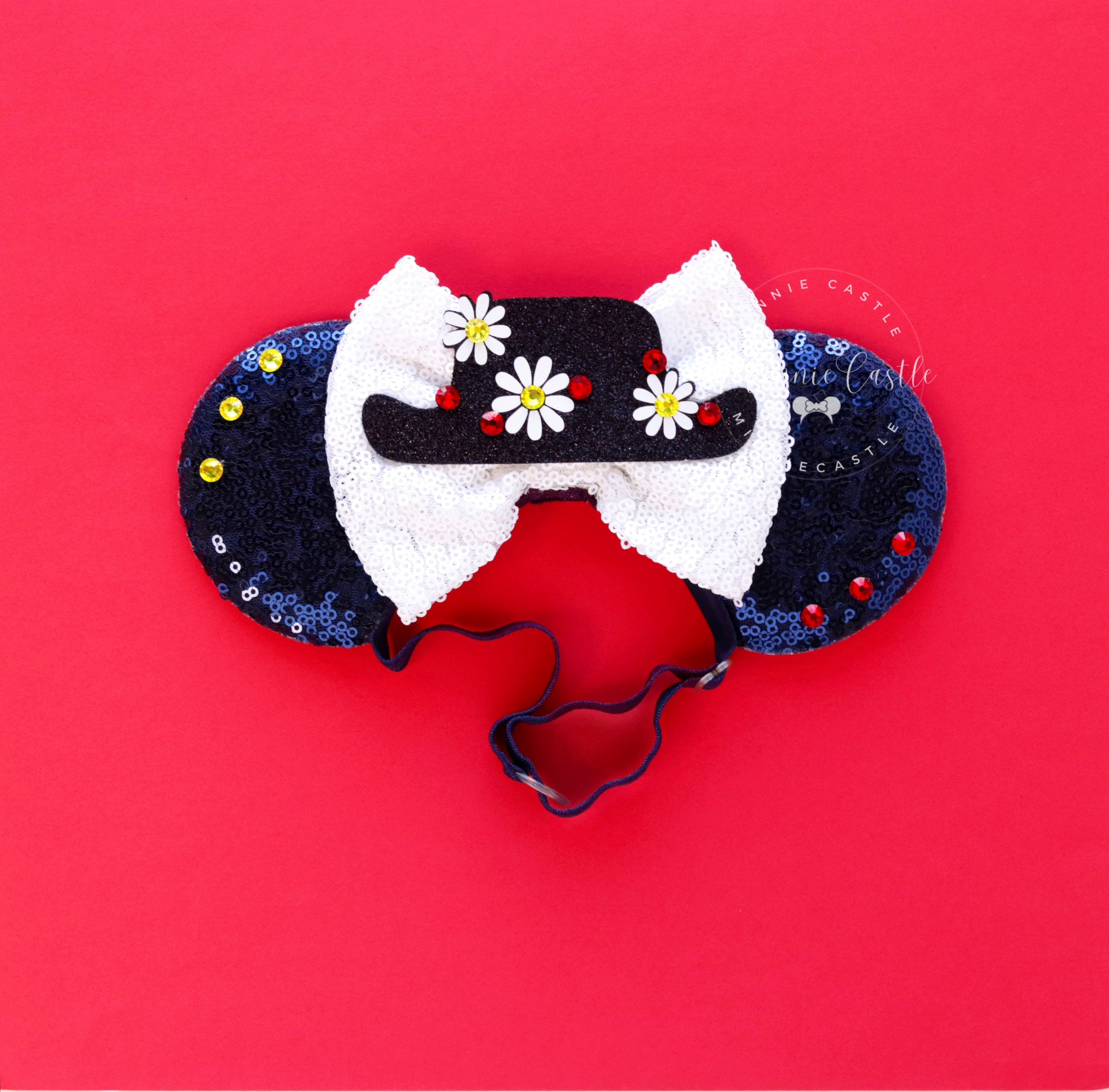 Mary Pop Ears, Minnie Ears, Mary Pop Mickey Ears, Mouse Ears, Mickey ...