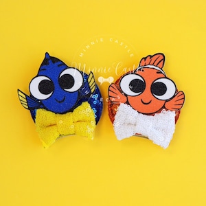 Nemo and Dory Ears, Mickey Ears Hair Clips, Dory Mickey Ears, Nemo ...