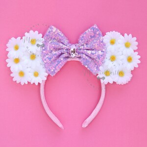 Daisy Mickey Ears, Mickey Ears, Daisy Flower Minnie Ears, White Duck ...