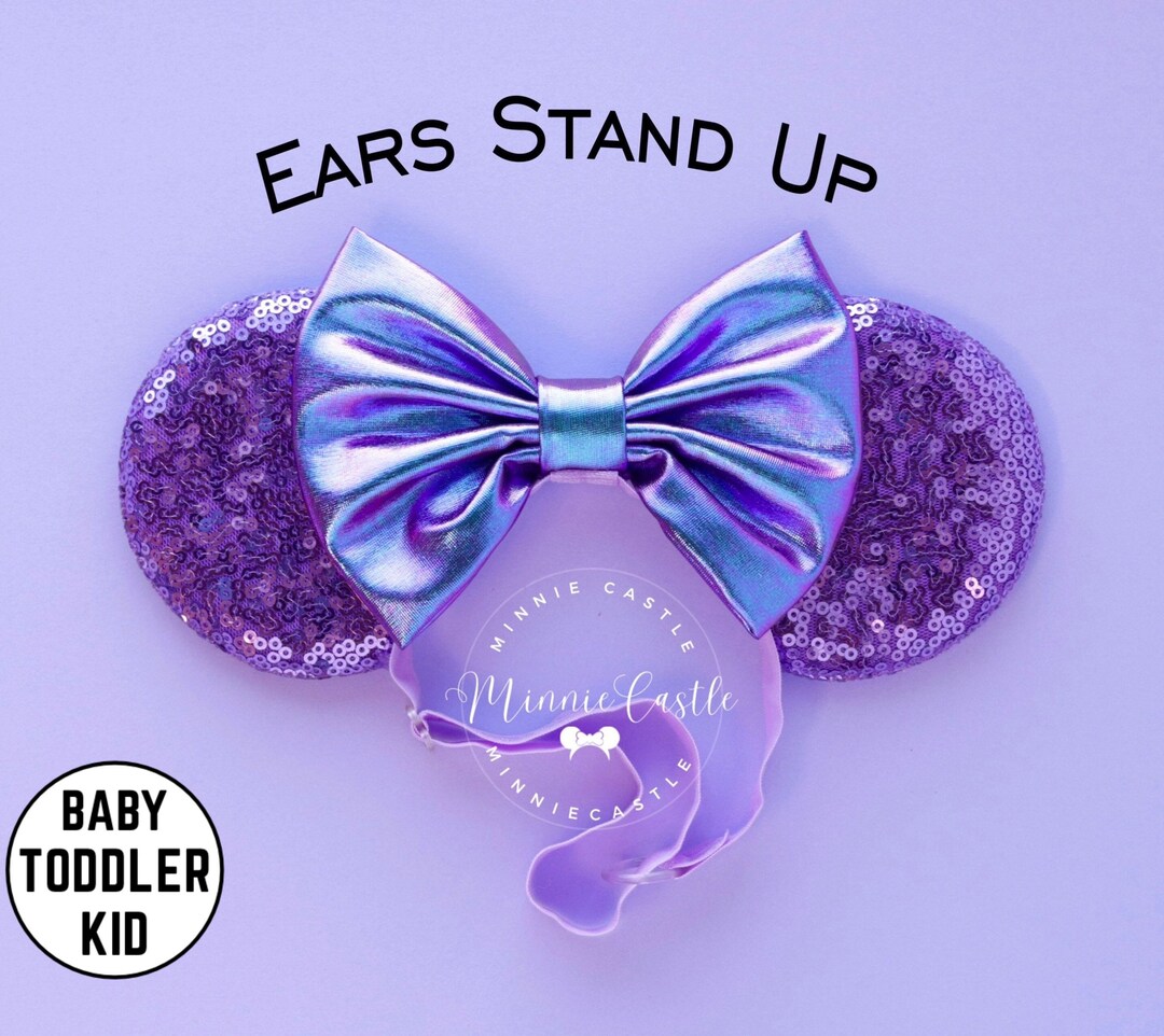 Mickey Ears for Toddlers, Baby Minnie Ears, Mickey Ears, Purple Mouse ...