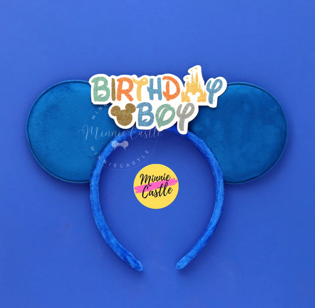 Birthday Boy Ears, Birthday Mickey Ears, Boy Men Mouse Ears, Birthday ...