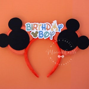 Birthday Boy Ears, Birthday Mickey Ears, Boy Men Mouse Ears, Birthday ...