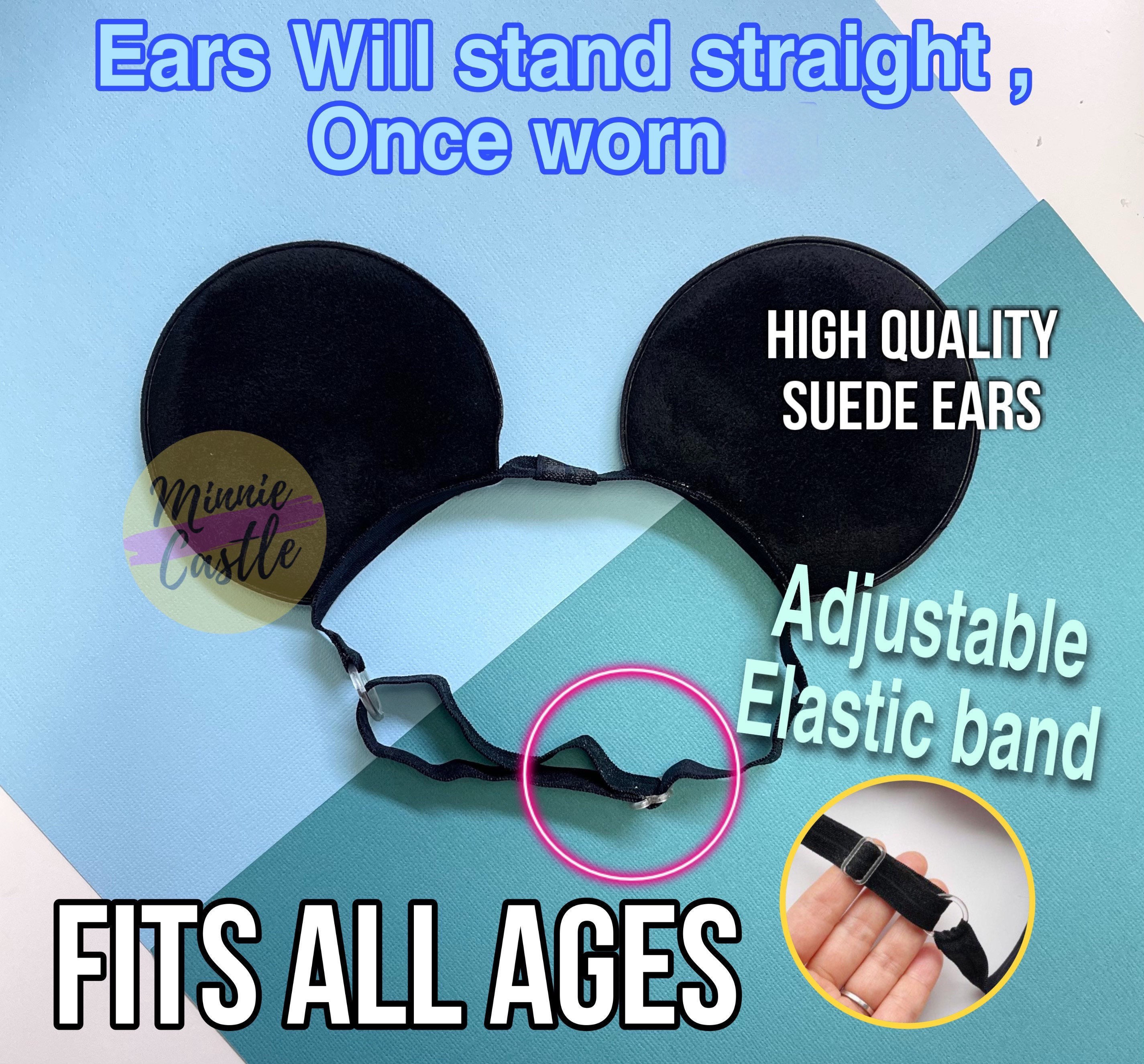 Mickey Pearl Mouse Ears, Mickey Ears, Minnie Ears, Adult Mickey Ears ...