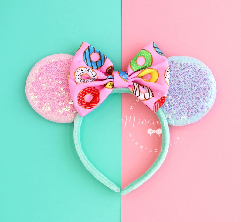 Minnie Ice Cream Mouse Ears, Mickey Ears, Donut Mouse Ears, Mickey ...