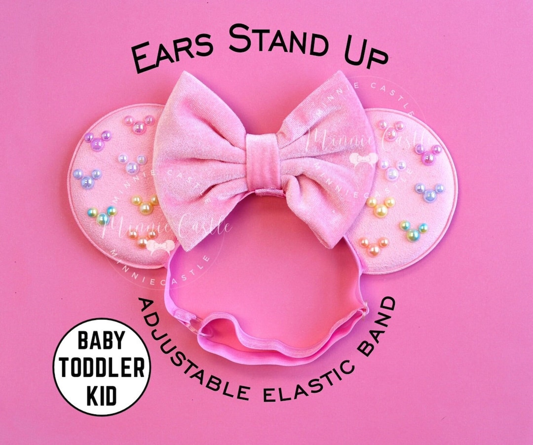 Pastel Rainbow Mickey Pearl Mouse Ears, Baby Toddler Mickey Ears ...
