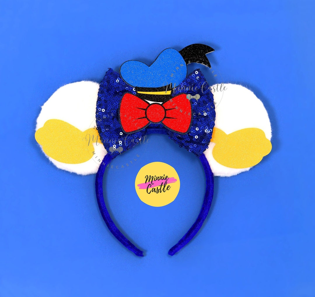 Donald Mickey Ears, Duck Mickey Ears, Donald Mouse Ears, Minnie Ears ...