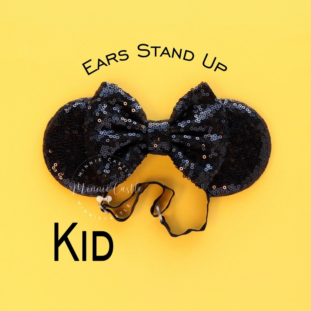 Black Mouse Ears, Baby Minnie Ears, Toddler Mickey Ears, Mouse Ears ...