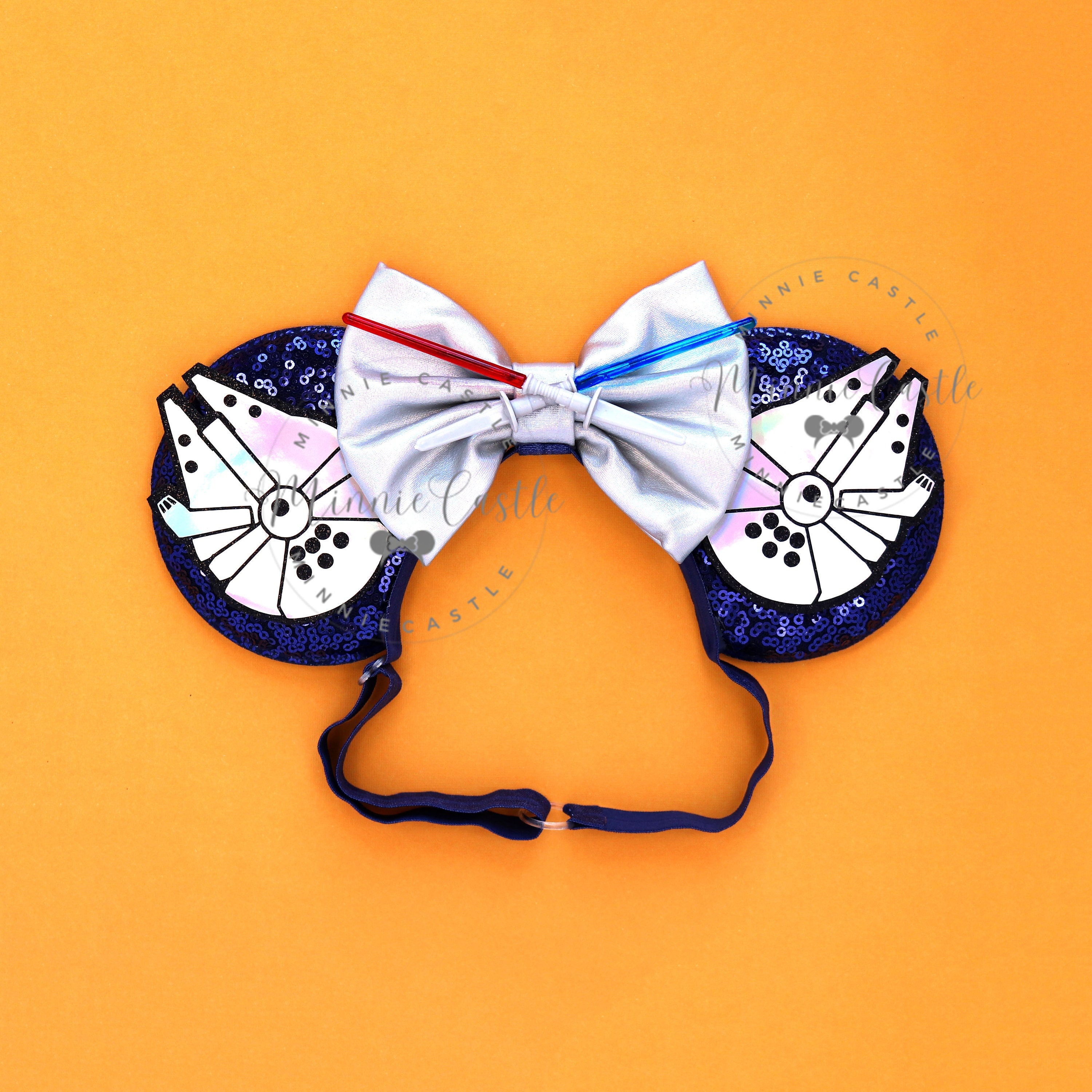 Lightsaber & Falcon Ears, Mickey and Minnie Ears, S Wars Mouse Ear ...