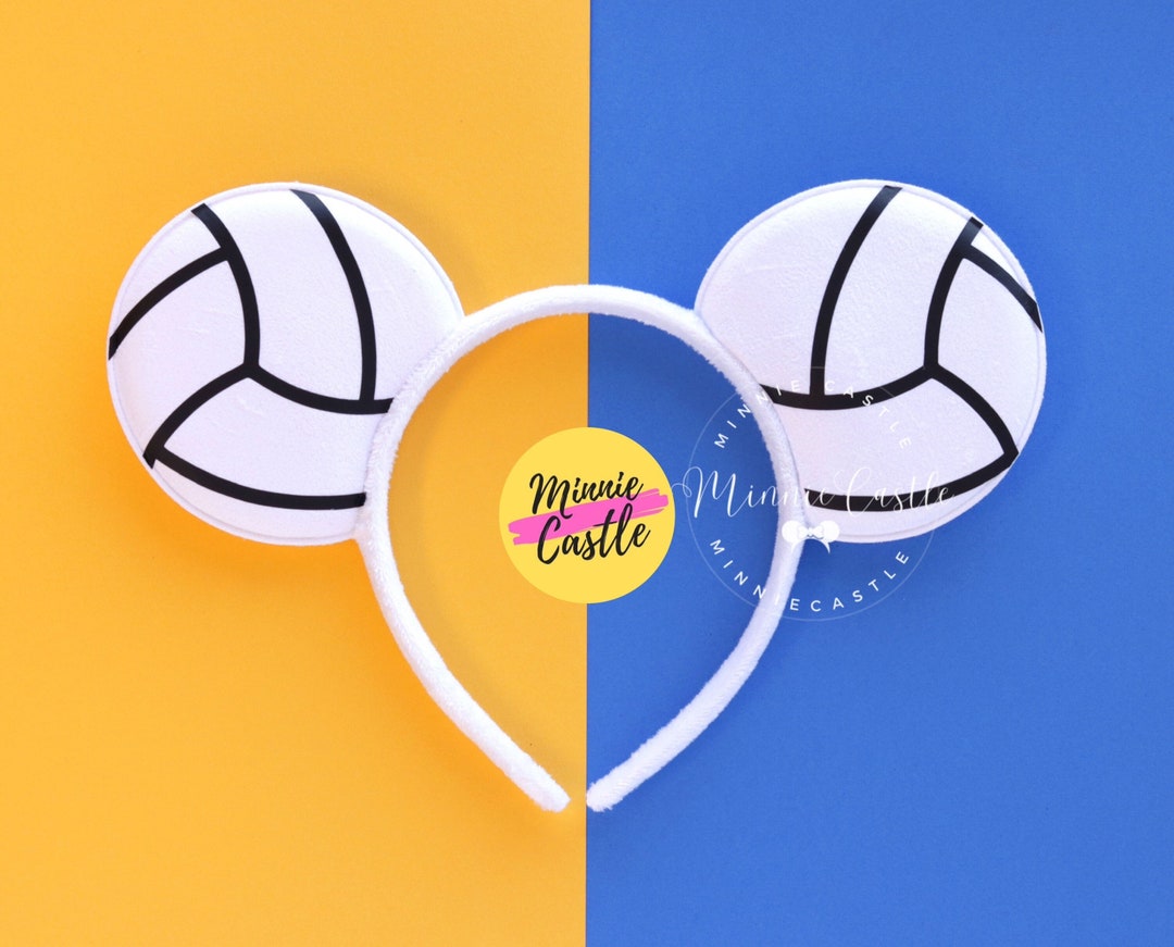 Volleyball Ears, Mickey Ears, Sports Mom Mouse Ears, Minnie Ear for ...