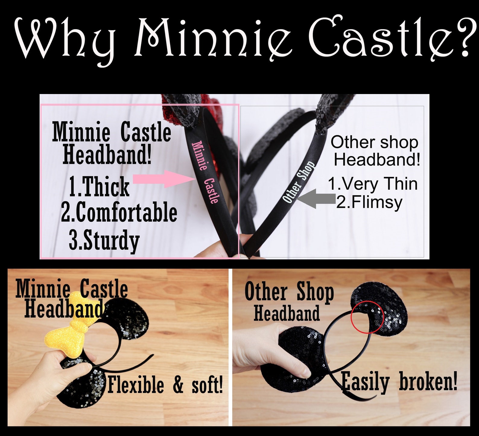 New Years Eve Party Red Minnie Mouse Ears Headband 2020 New - Etsy