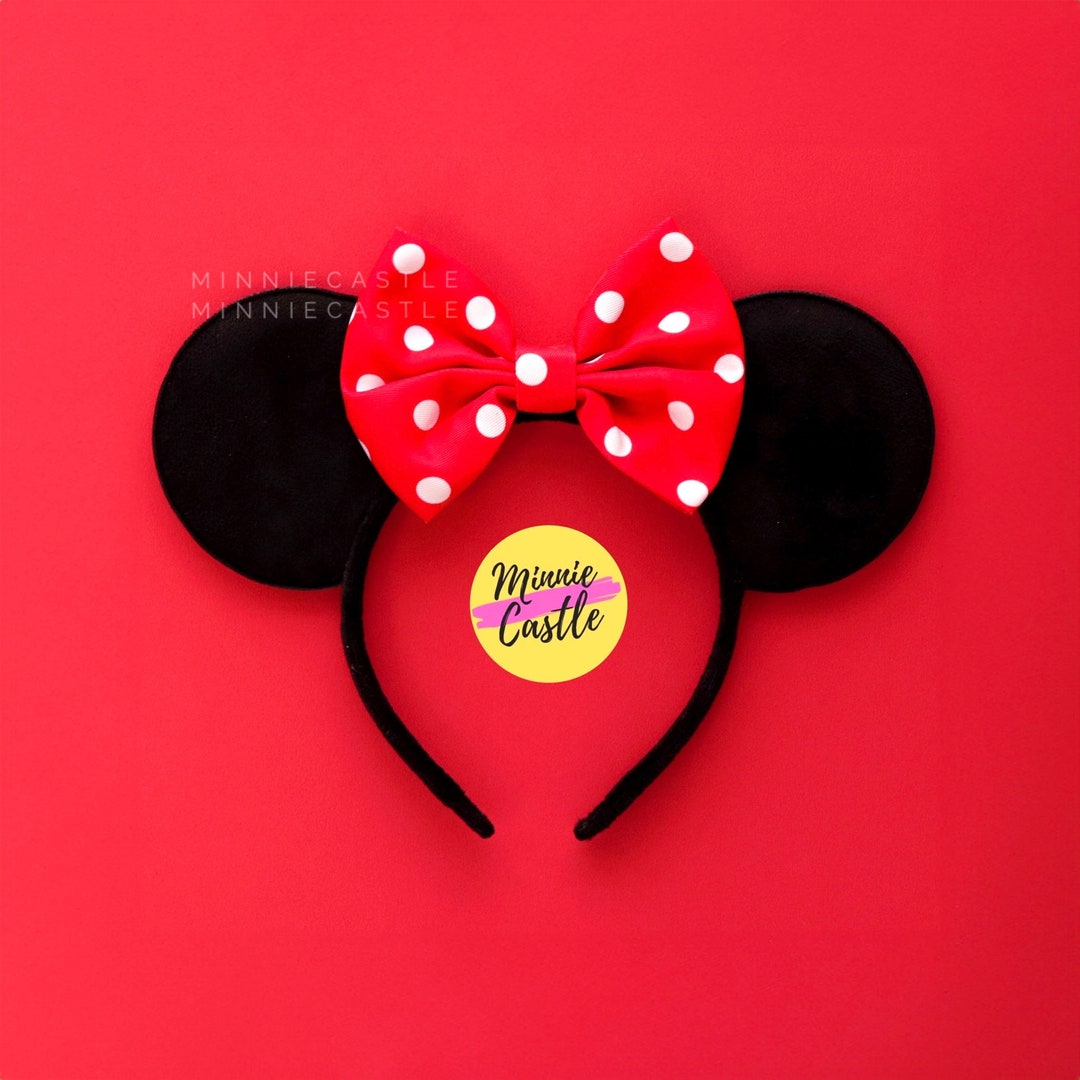 Classic Polka Dot Mouse Ears, Mickey Headband, Minnie Ears for Kids and ...
