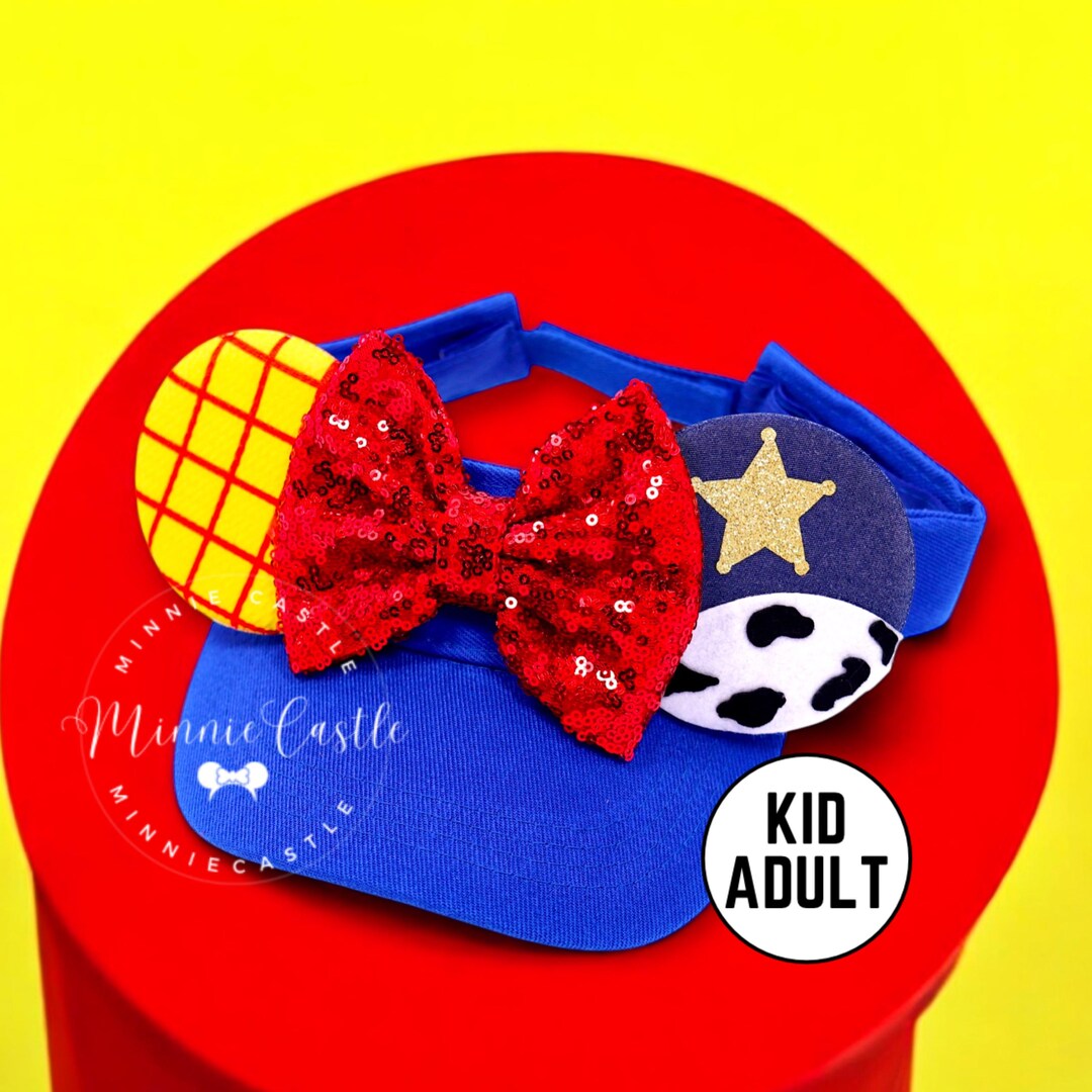 Woody Visor, Toy Western Cowboy Story Mouse Ears Visor, Mickey Ears ...