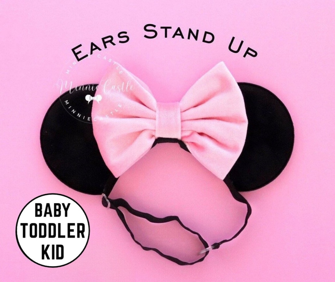 Pink Mickey Ears, Mickey Ears, Baby Toddlers Mickey Ears, Velvet Mouse ...