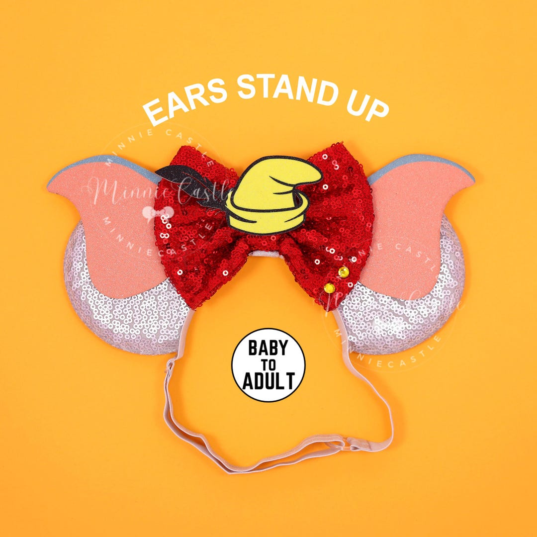 Flying Whimsy Mouse Ears, Mickey Ears, Minnie Ears, Elephant Minnie ...