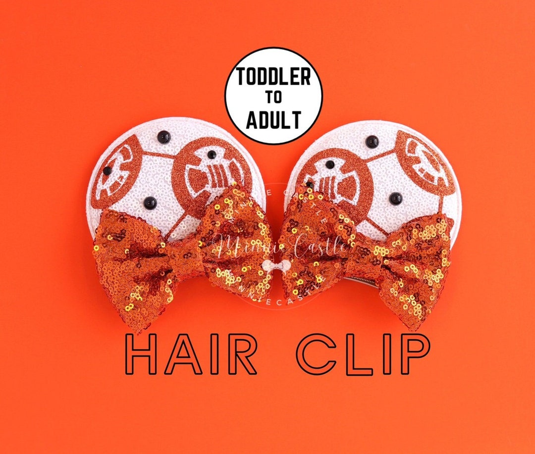 BBB8 Robot Ears, Mickey Ears Hair Clips, Mickey Ears, Robot Mickey Ears ...