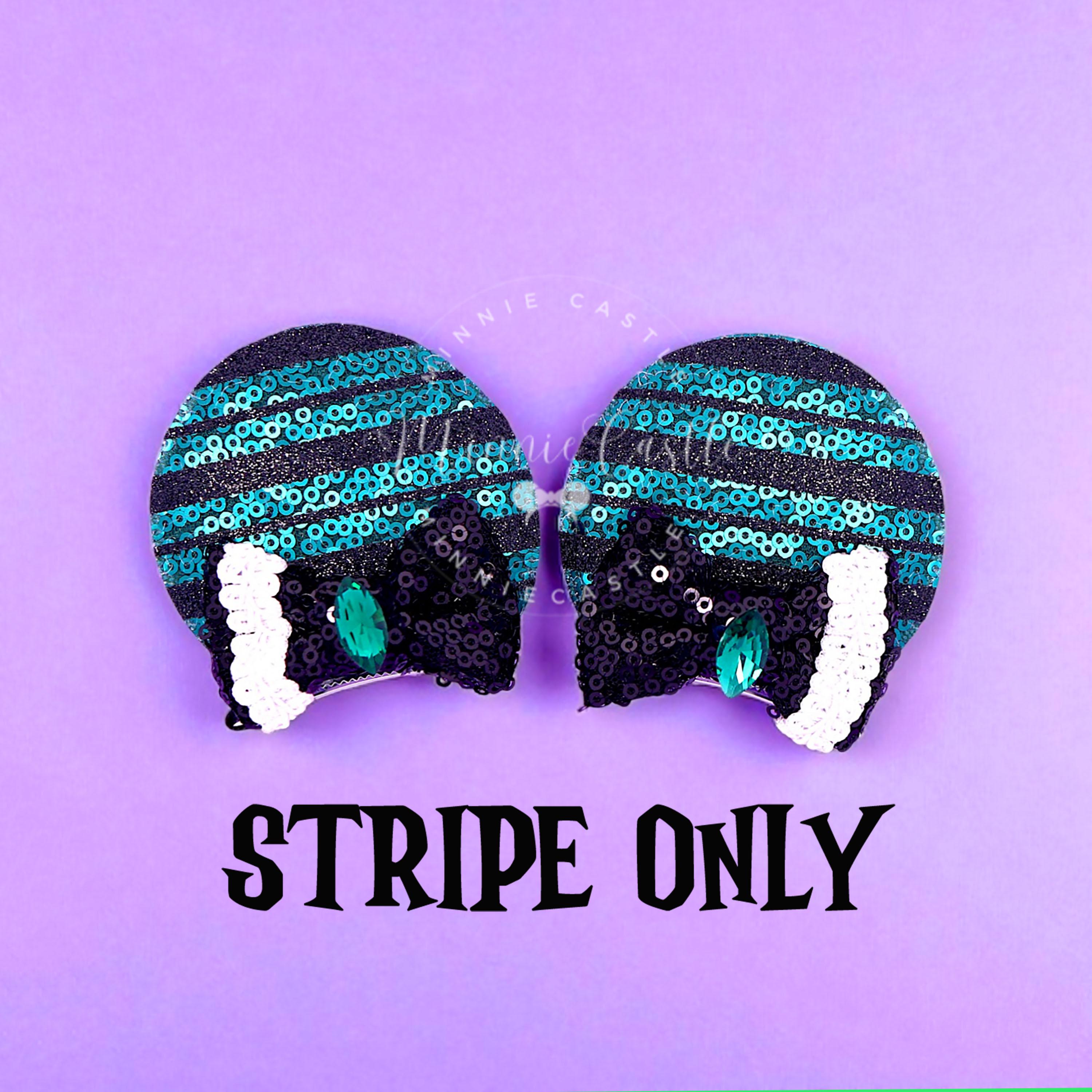 Glow in the Dark Haunted House Mouse Ears Hair Clips: Spooky Sequin ...