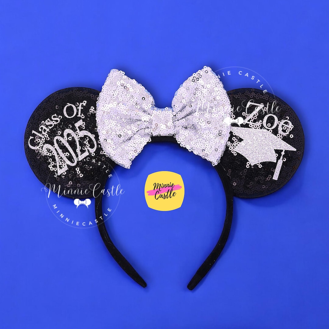 Senior Mickey Ears, Graduation Mouse Ears, Class of 2025 Minnie Ears ...