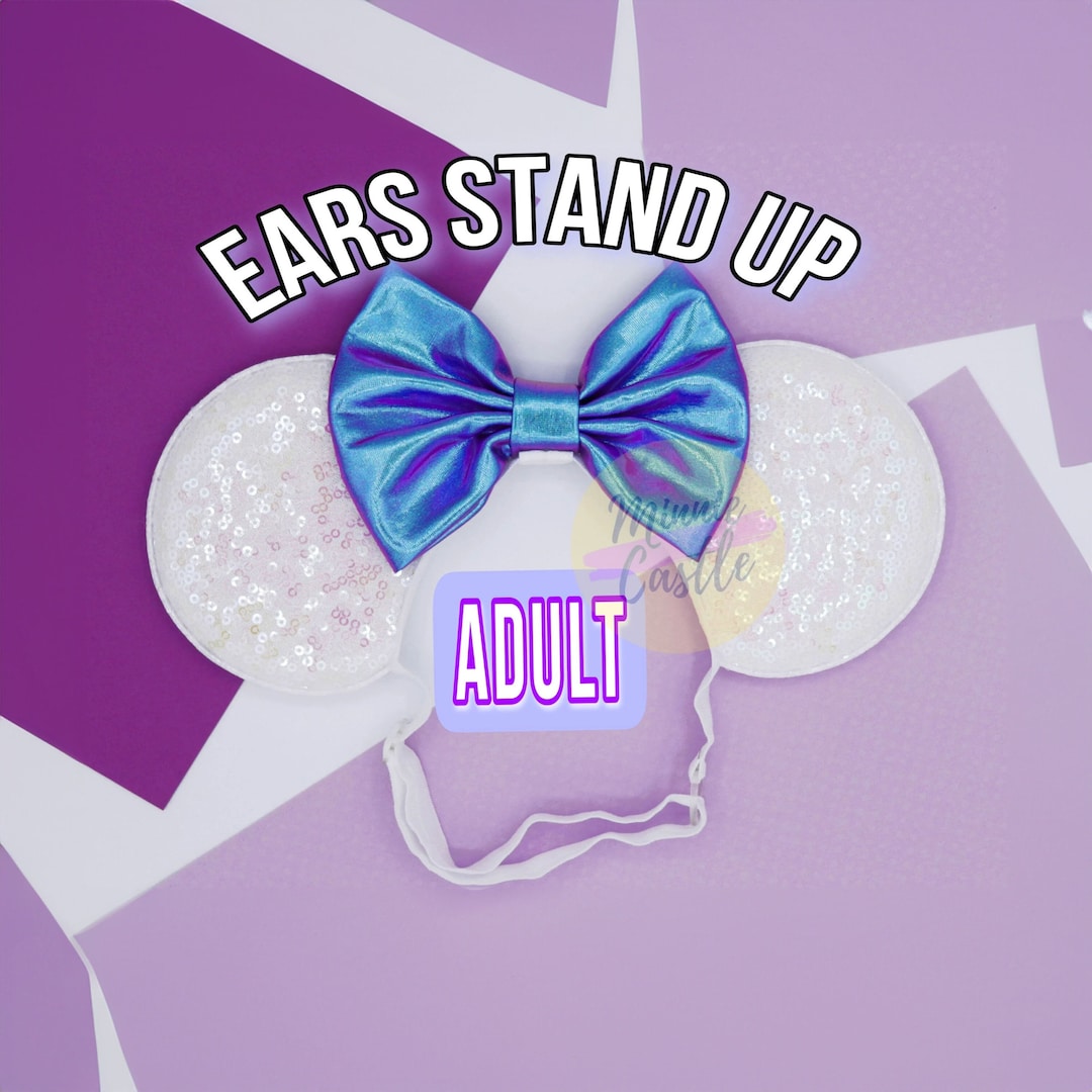 Minnie Ears, Mickey Ears Elastic Headband, Women Adult Minnie Ears ...