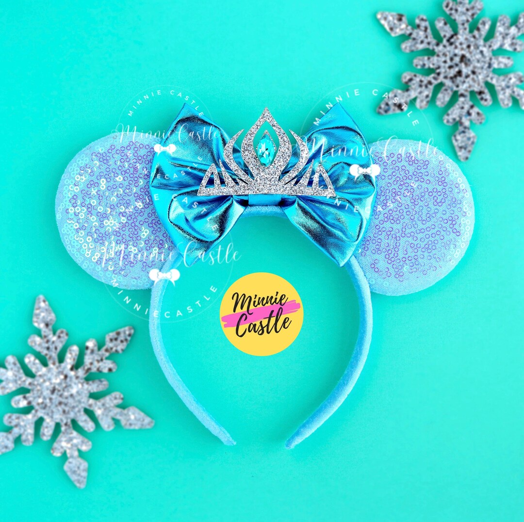 Elsa Mickey Ears, Mickey Ears, Princess Minnie Ears, Frozen Ears ...