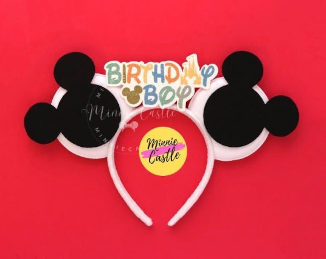 Birthday Boy Ears, Birthday Mickey Ears, Boy Men Mouse Ears, Birthday ...
