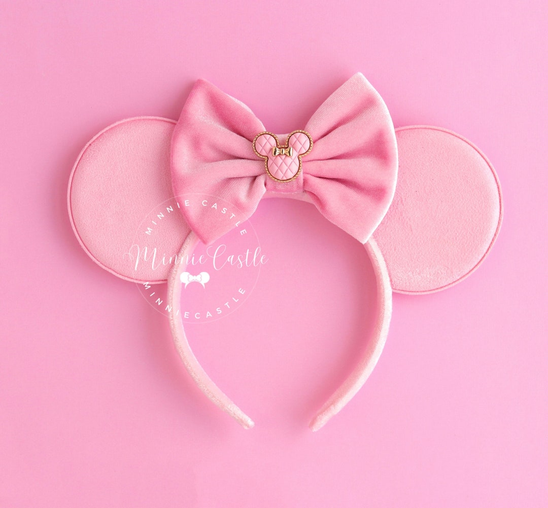 Mickey Ears, Pink Mickey Ears, Velvet Mouse Ears, Minnie Ears, Minnie ...