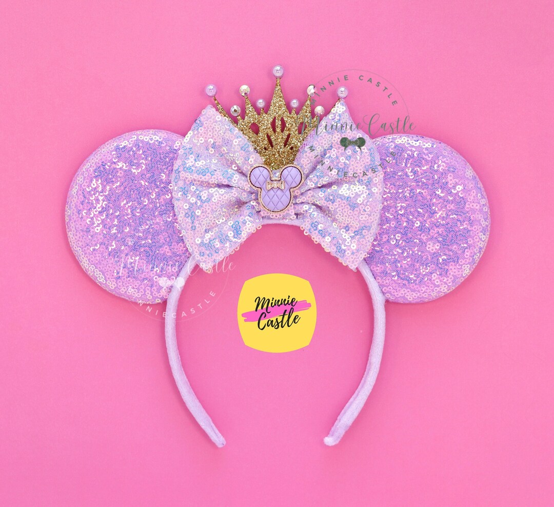 Mickey Ears With Gold Crown, Mickey Ears, Lavender Minnie Ears ...