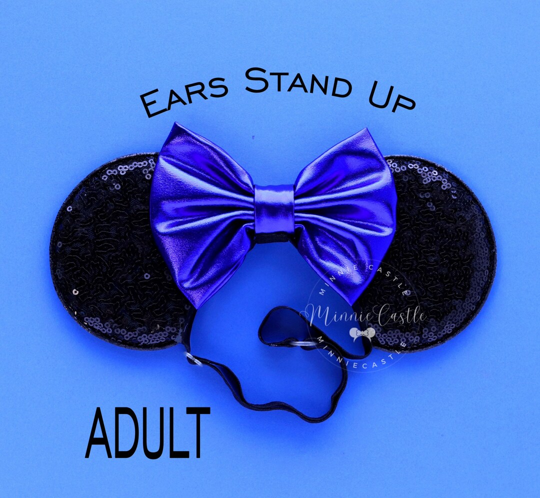 Royal Blue Minnie Ears, Mickey Ears, Adult Women Mouse Ears, Minnie ...