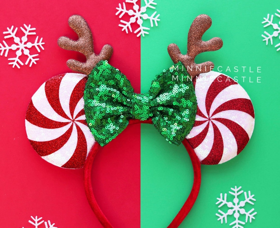 Christmas Mickey Ears Ears, Mickey Ears, Christmas Ears, Peppermint ...