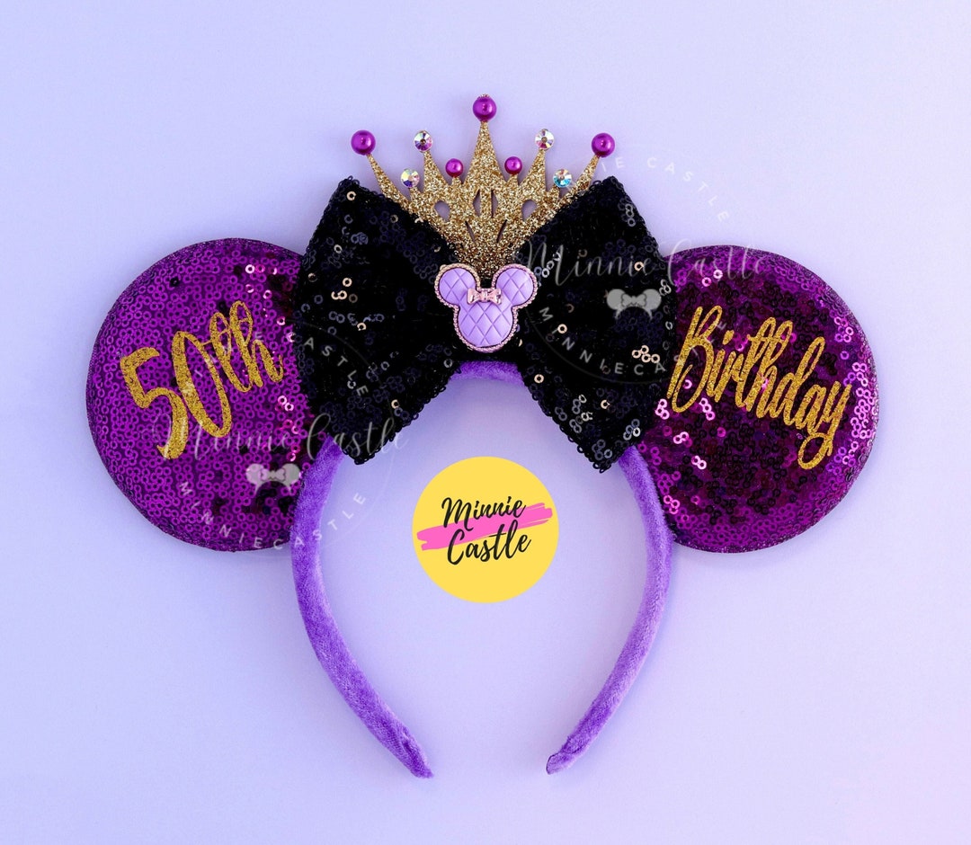 Birthday Girl Ears, Birthday Mickey Ears, 50th Birthday Ears, Minnie ...