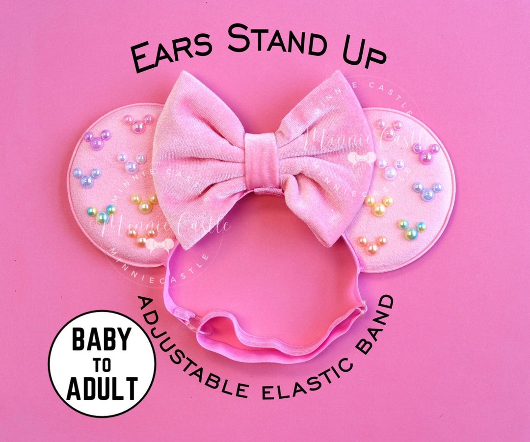 Mickey Pearl Mouse Ears, Mickey Ears, Minnie Ears, Adult Mickey Ears ...
