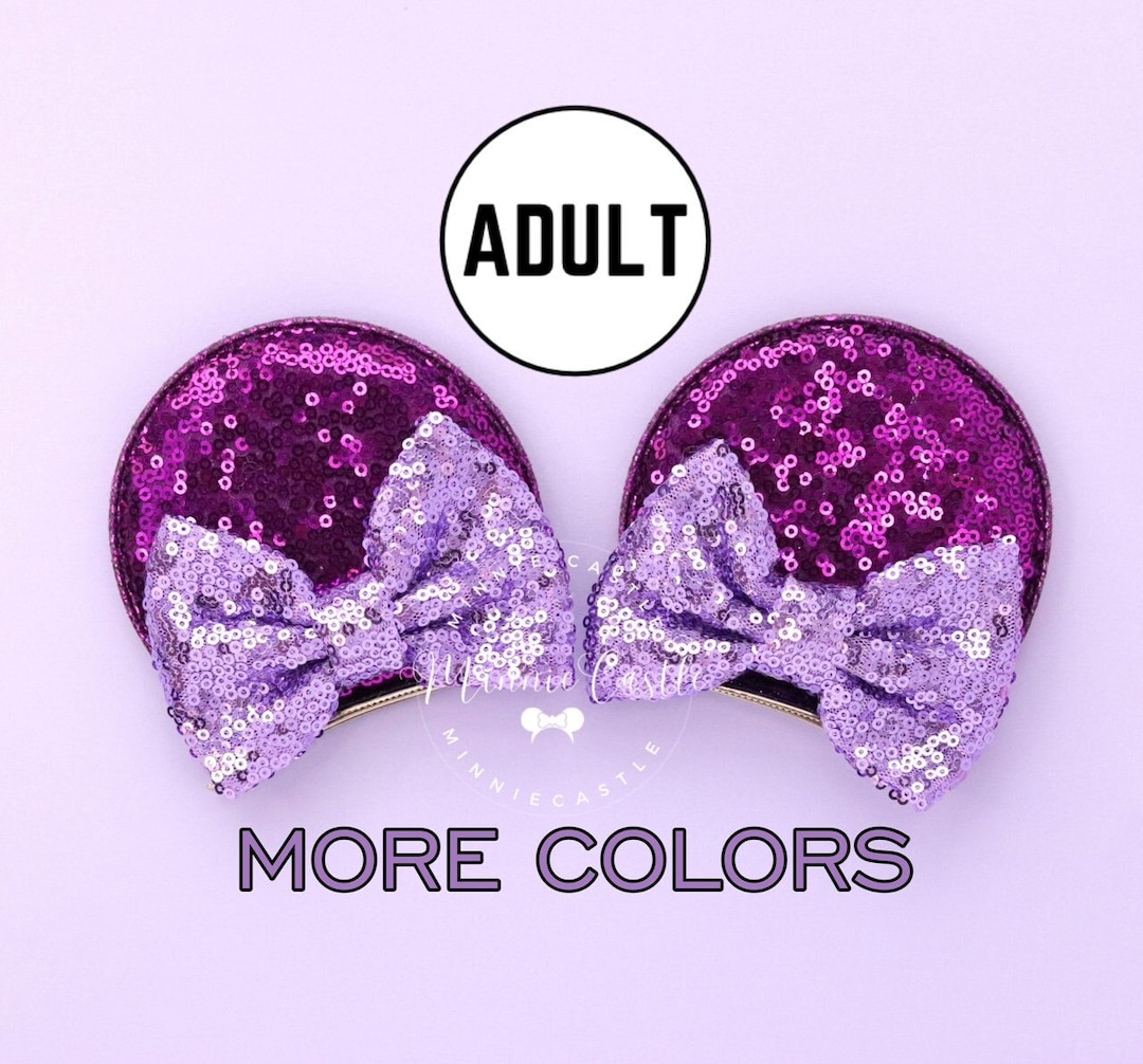 Minnie Ears Hair Clips, Mickey Ears, Women Adults Mouse Ears Hair Clips ...