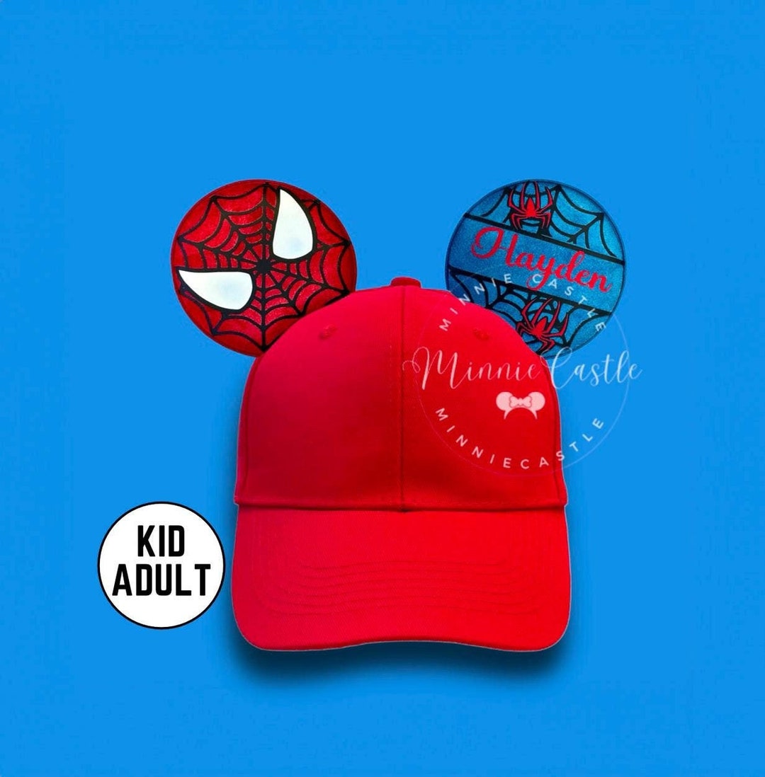Spider Mickey Ears Hat, Mickey Baseball Cap, Super Hero Boy Mickey Ears ...