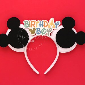 Birthday Boy Ears, Birthday Mickey Ears, Boy Men Mouse Ears, Birthday ...