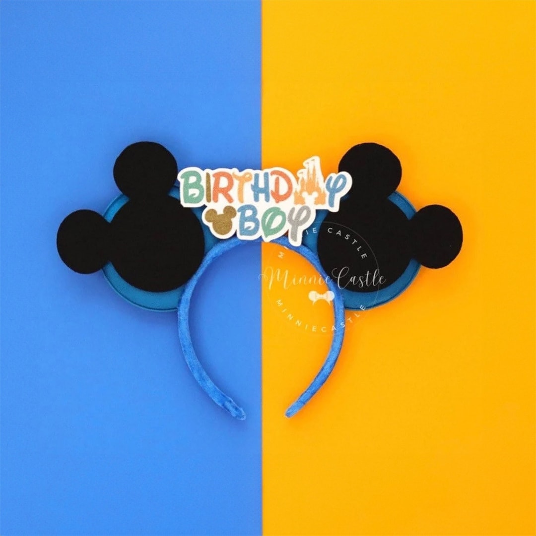 Birthday Boy Ears, Birthday Mickey Ears, Boy Men Mouse Ears, Birthday ...