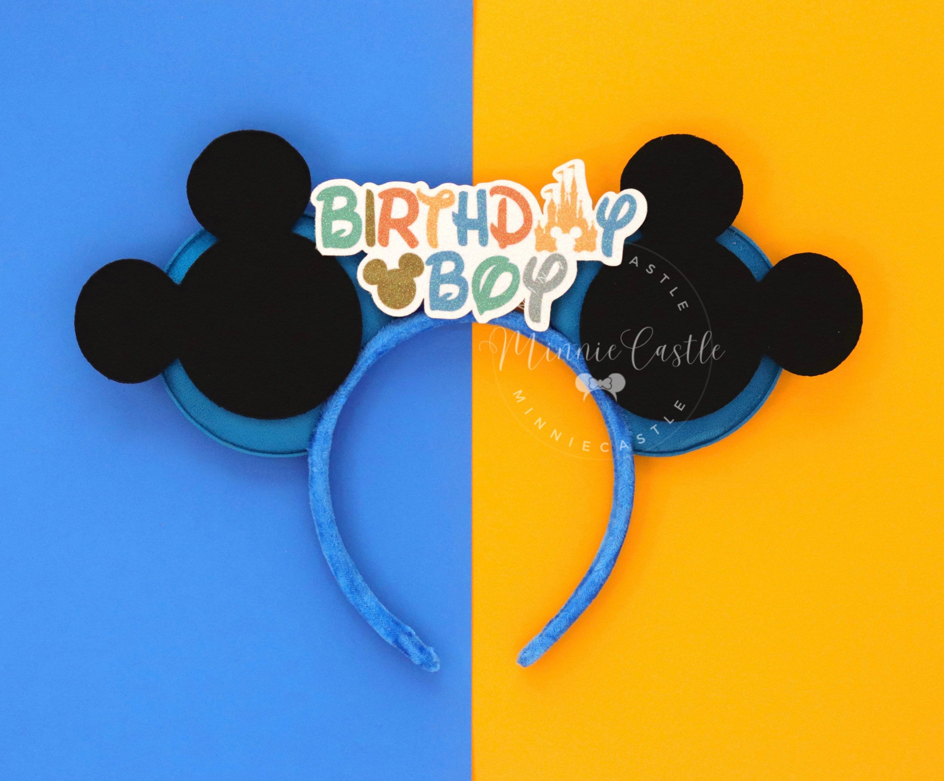 Birthday Boy Ears, Birthday Mickey Ears, Boy Men Mouse Ears, Birthday ...