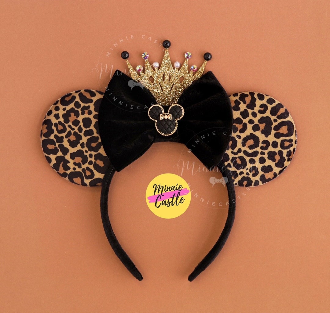 Leopard Mickey Ears With Crown, Safari Mickey Ears, Mickey Ears ...