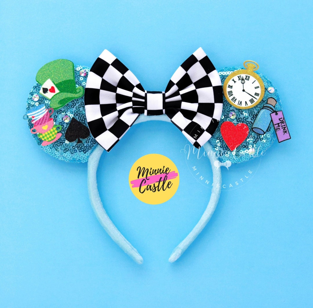 Alice Mouse Ears, Mickey Ears, Alice Minnie Ears, Minnie Ears, Mouse ...