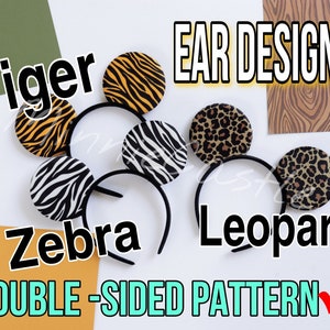 Leopard Mickey Ears With Crown, Safari Mickey Ears, Mickey Ears ...