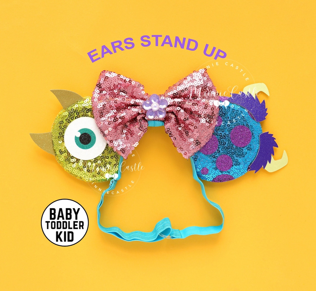 Monster Minnie Ears, Mickey Ears, Baby Mouse Ears, Toddler Minnie Ears ...